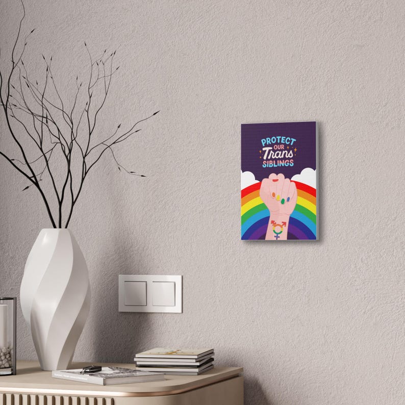 Canvas Stretched, Trans Rights Poster Queer Rights Gay Rights, LGBT ...
