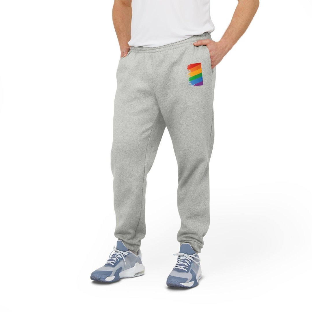 Adidas Joggers, Fitness Rainbow LGBTQ Gym Wear, Unisex Fleece ...