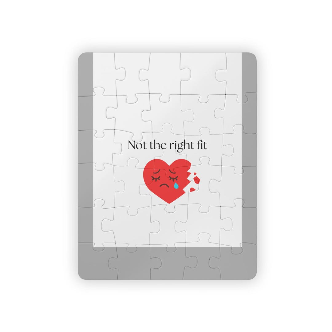 Break up Puzzle, 30-piece, Not the Right Fit, Heartbreak Theme, Break ...