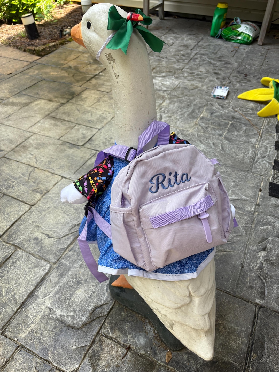Porch Goose Emmbroidered Backpack, Back to Scool - Etsy