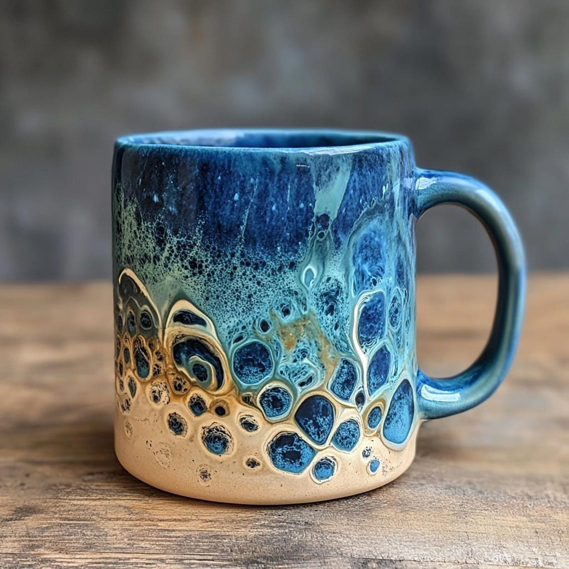 Blue Sea Mug - Etsy