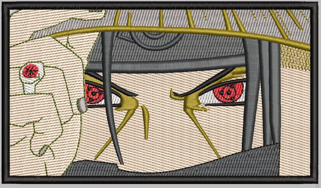 Itachi Eyes Patch Embroidery File, Machine Embroidery, Embroidery ...