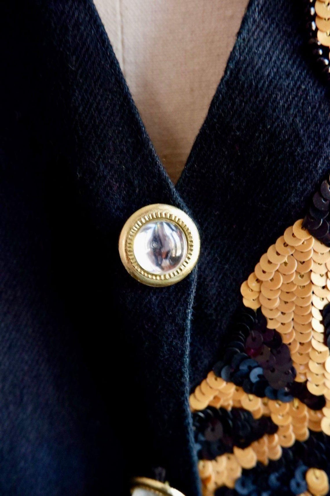 1980s Vintage Sequin Tiger Vest – Walk on the Wild Side M/L - Etsy