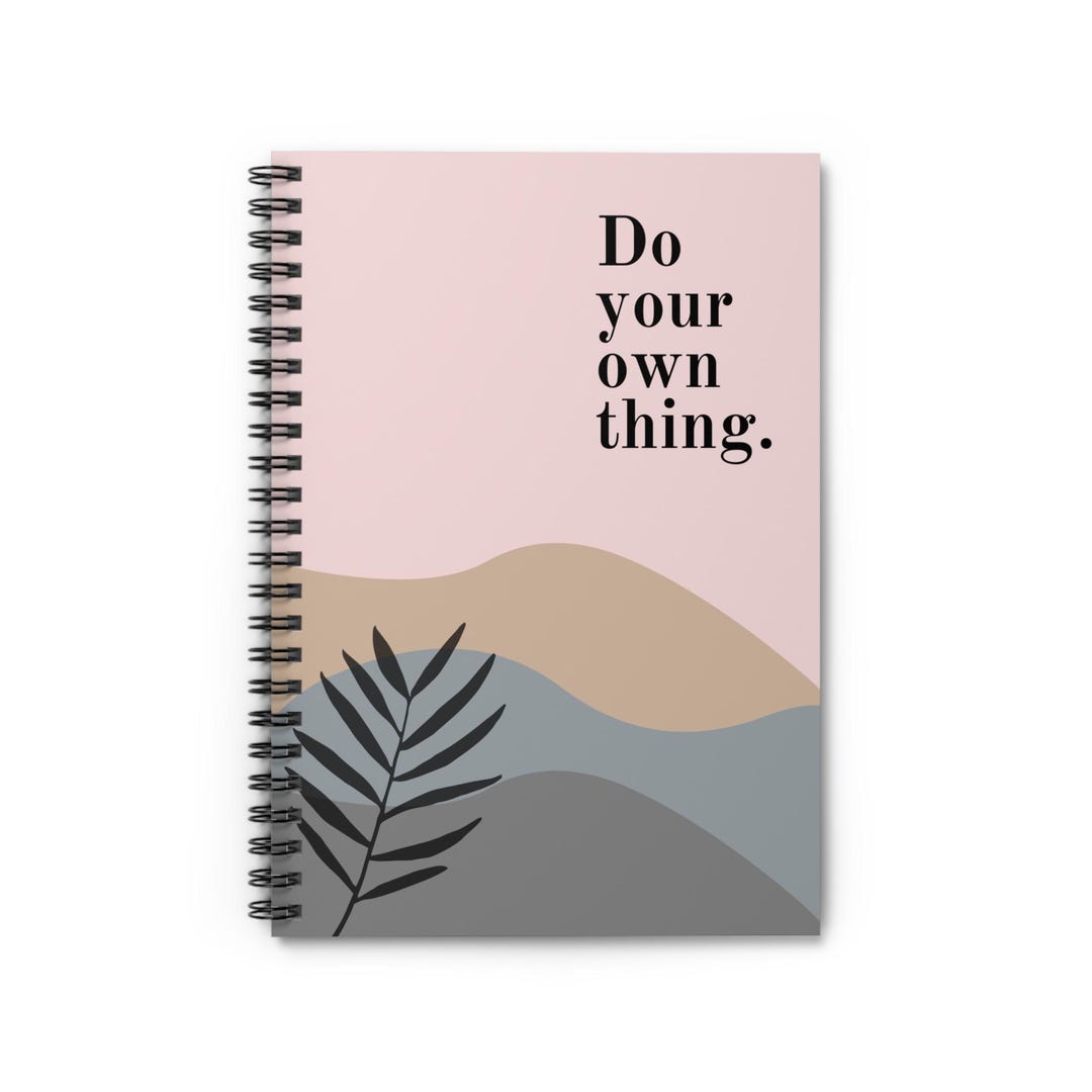 Boho Themed Spiral Notebook - Ruled Line, Journal, Diary, Writing Pad ...