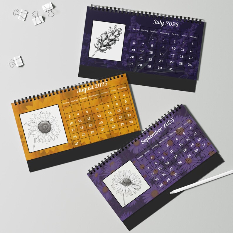 Monthly Calender Delight: Flower Coloring Planner and Art Journal Gift ...