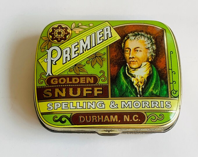 Vintage Tin, Premier Golden Snuff, Spelling and Morris - Etsy