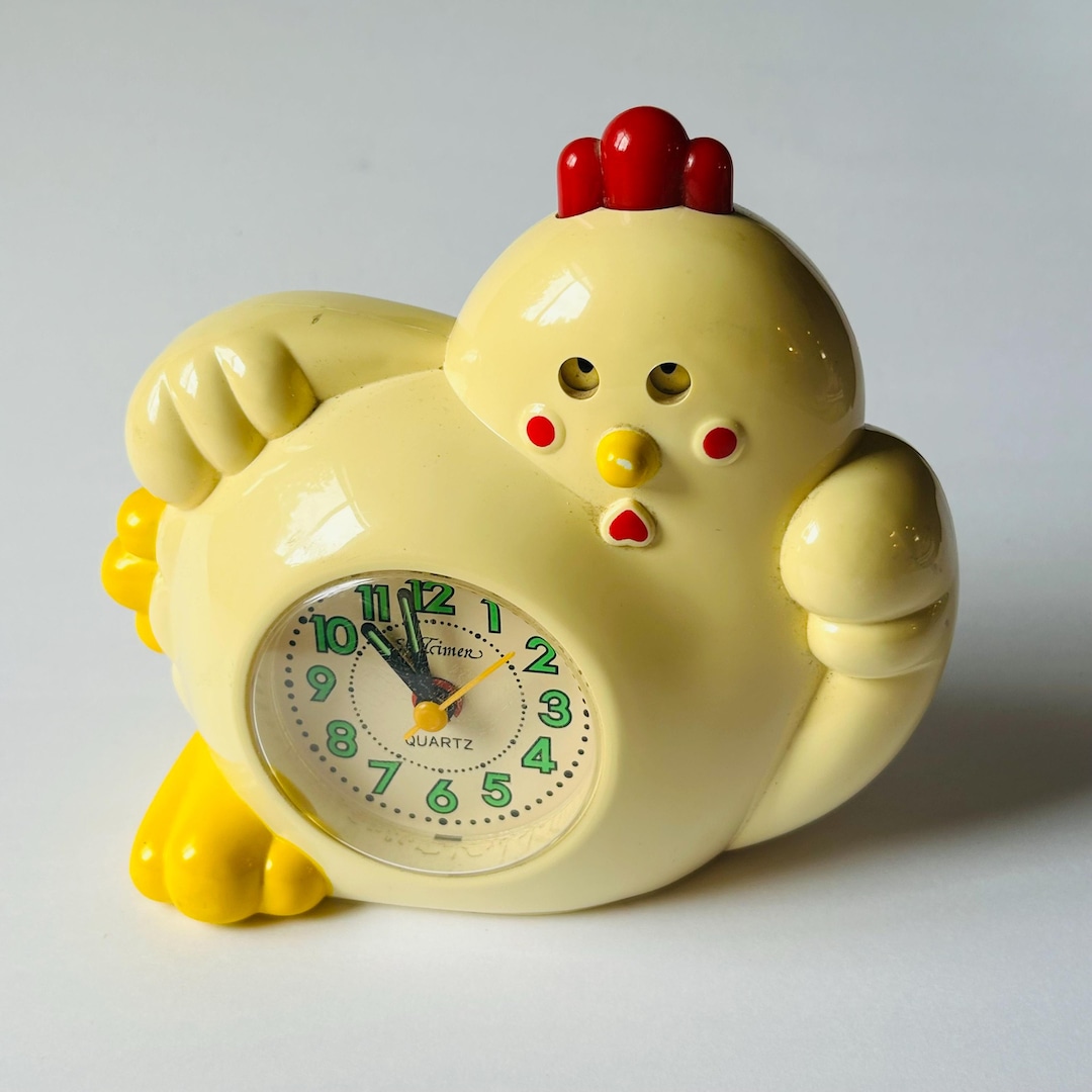 Vintage Rhythm Chicken Quartz Alarm Clock, Novelty Fun Clock - Etsy