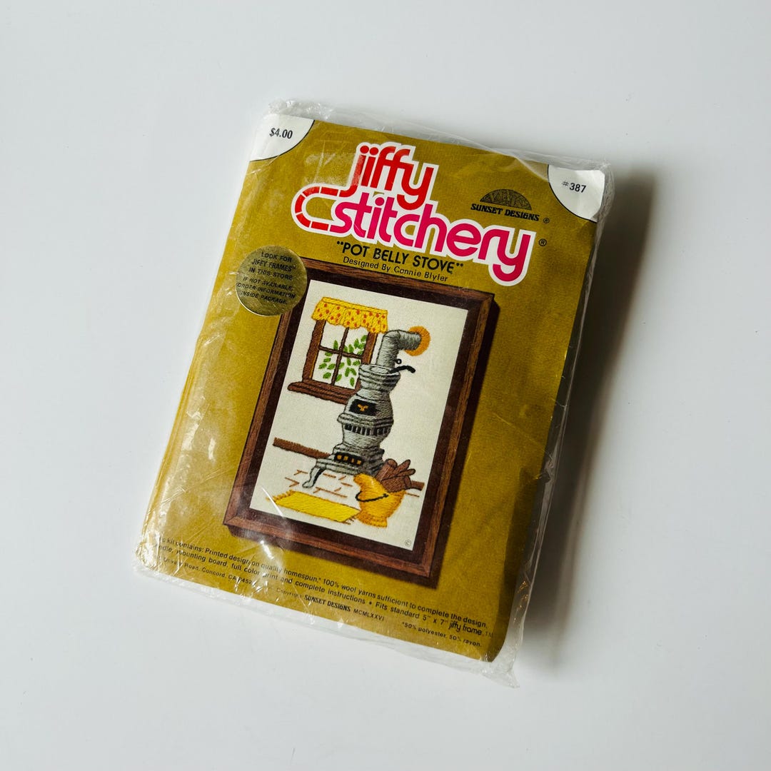 Vintage Jiffy Stichery Pot Belly Stove Kit, New in Package, #387 - Etsy