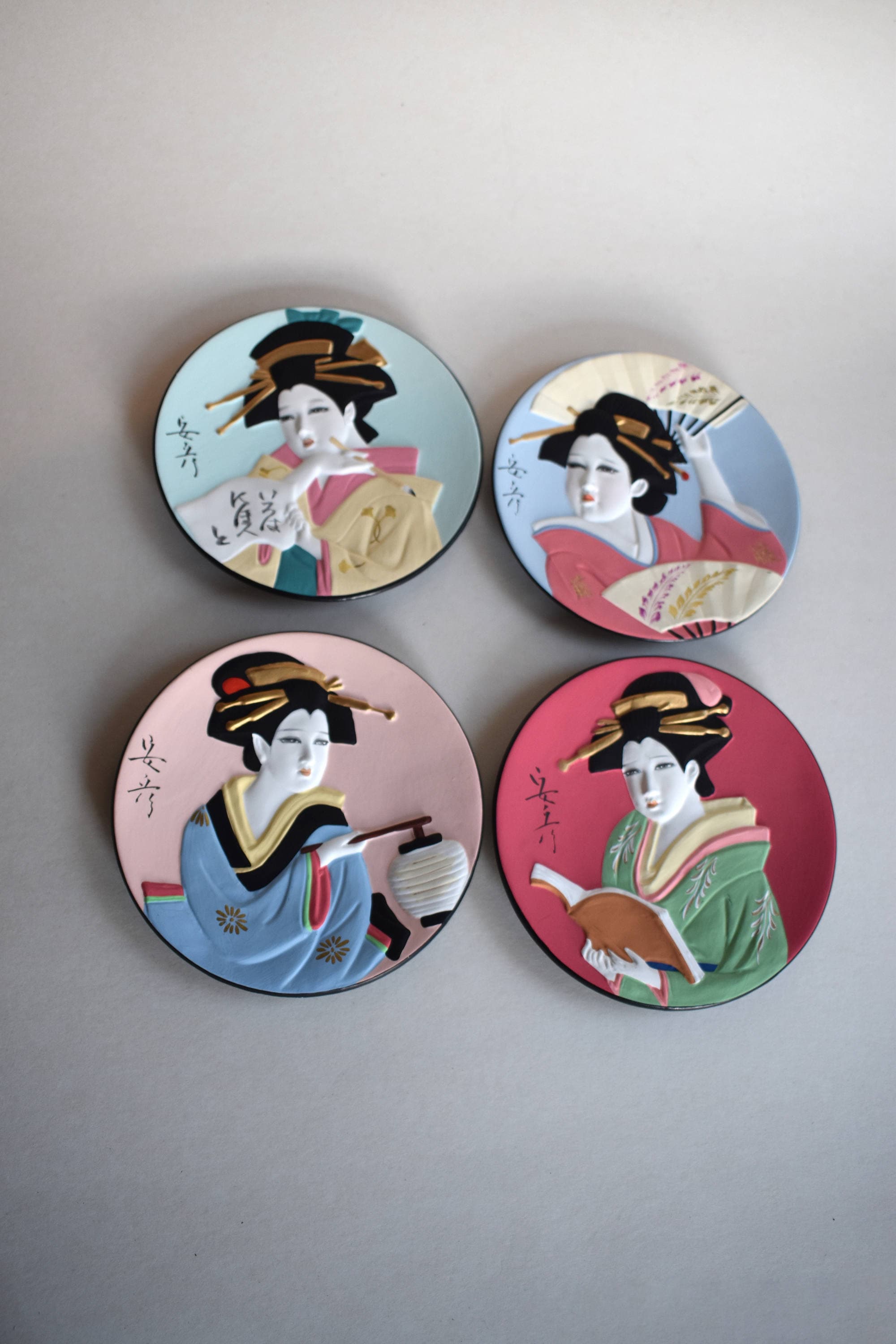 Vintage Set of 12 the Gentle Arts of the Geisha Hamilton | Etsy