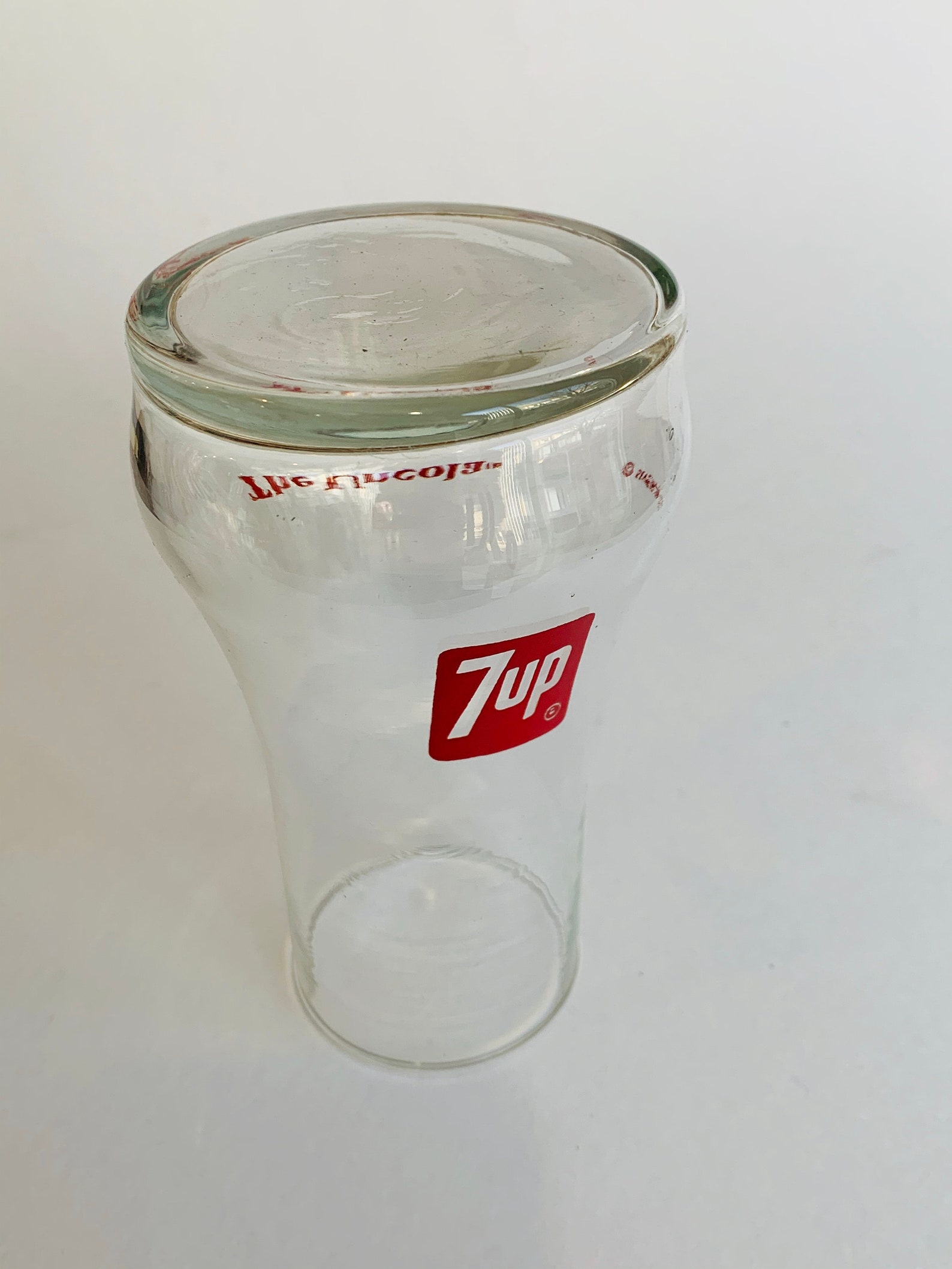 Vintage Drinking Glass, 7up the Uncola, Upside Down Glass - Etsy
