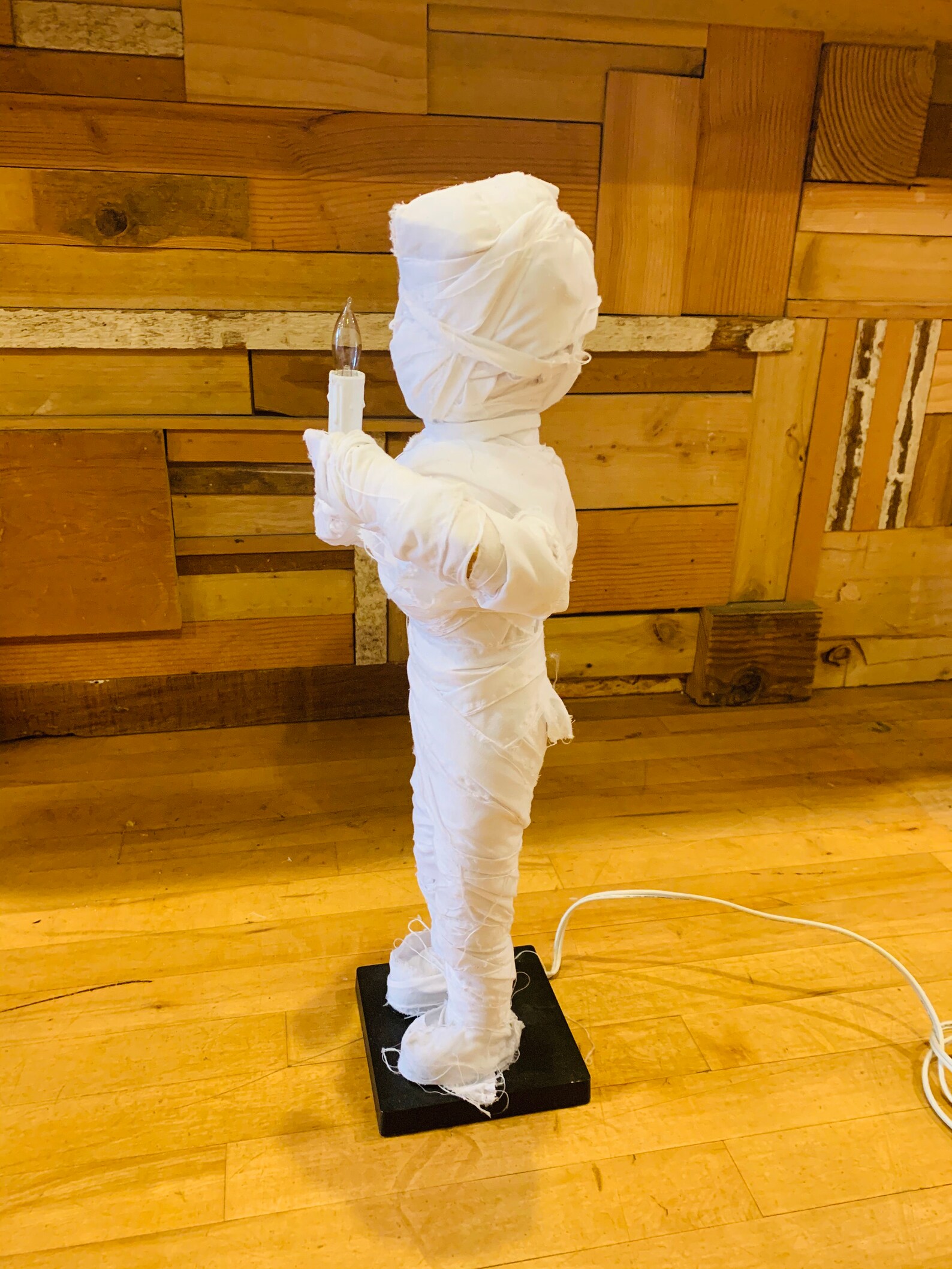 Handcrafted Mummy Halloween Decoration Moves Lights Up - Etsy