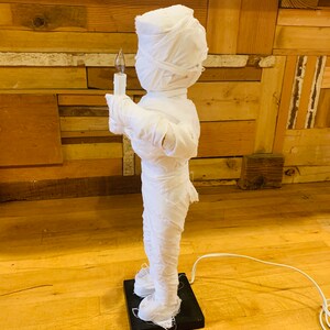 Handcrafted Mummy, Halloween Decoration, Moves, Lights Up - Etsy