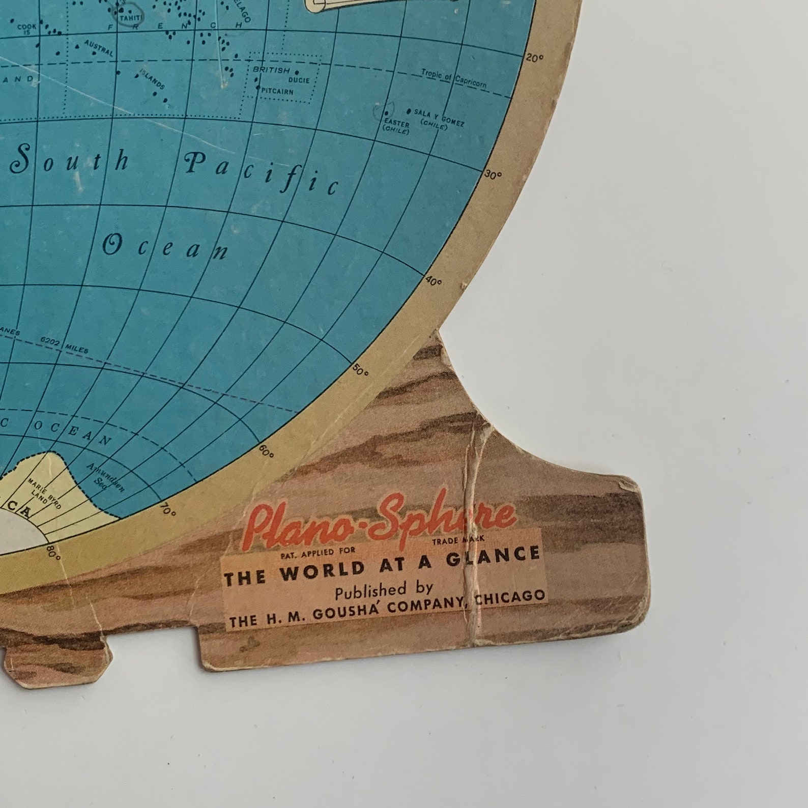 Vintage Plano-sphere Paper Globe H. M. Gousha Company - Etsy