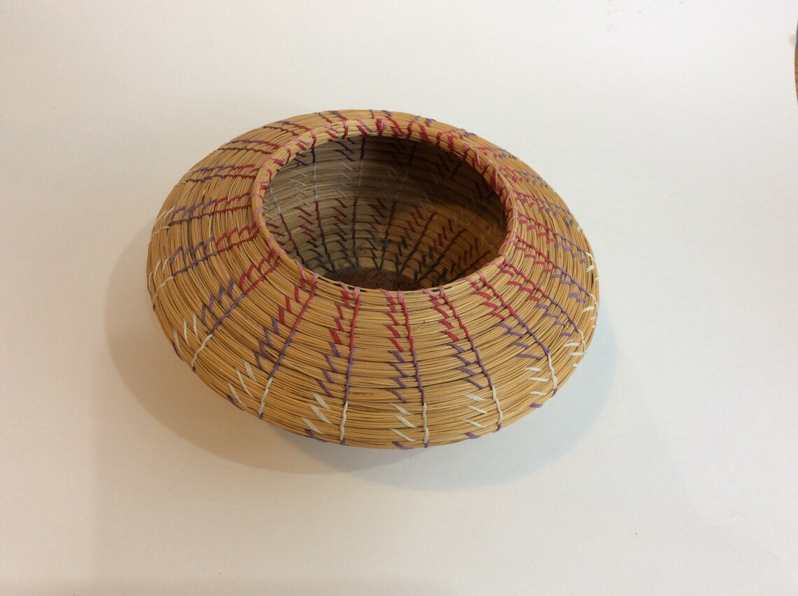 Vintage Handcrafted Traditional Basket, Woven - Etsy