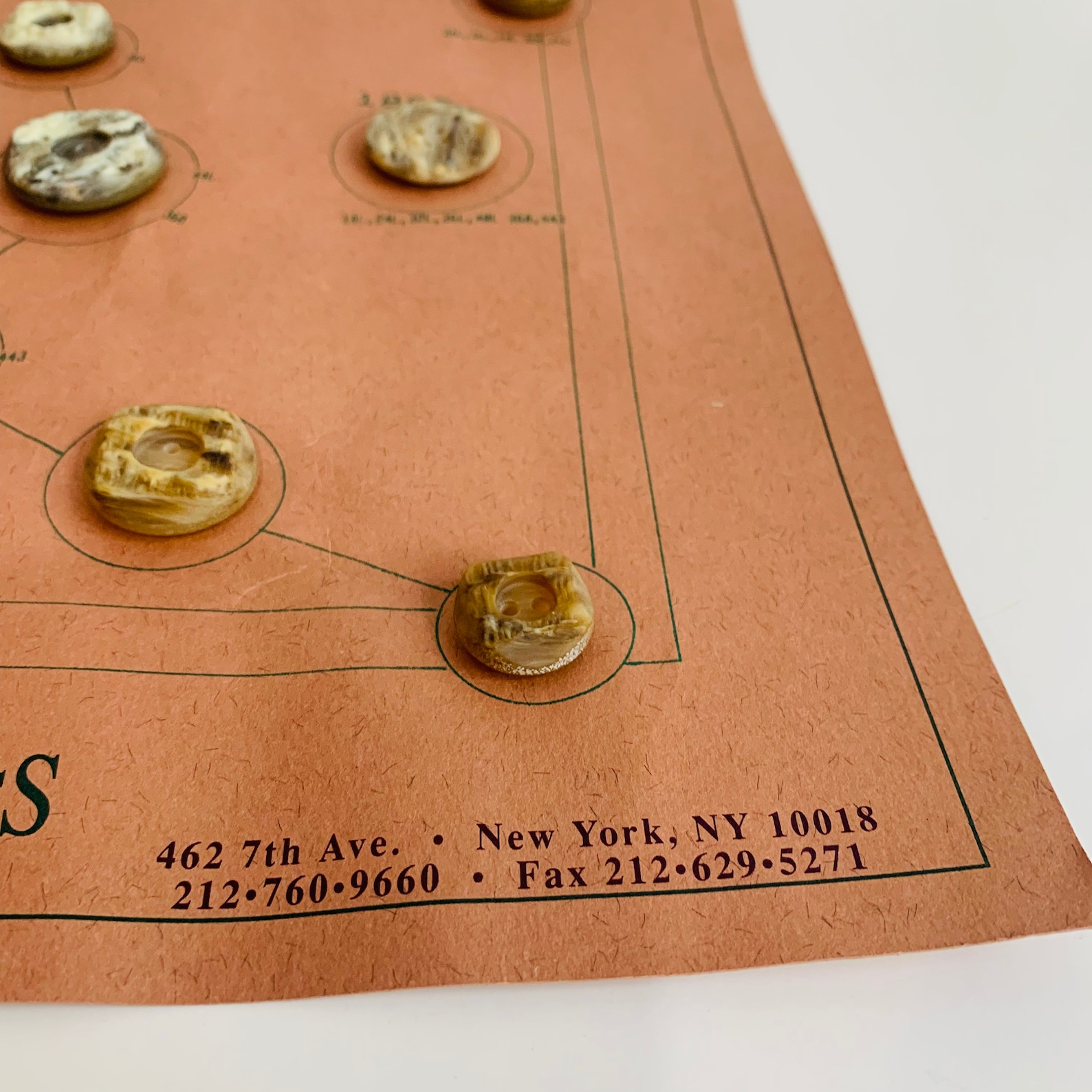 Vintage Button Sample Card, Sher Plastics - Etsy