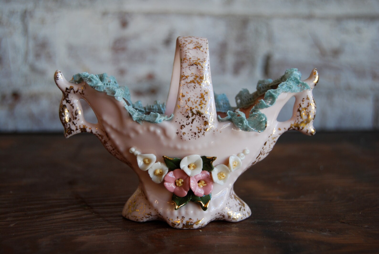 Vintage Porcelain Basket Heirlooms of Tomorrow - Etsy