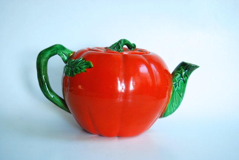 Vintage Tomato Tea Pot Sugar and Creamer Set Made in Japan | Etsy