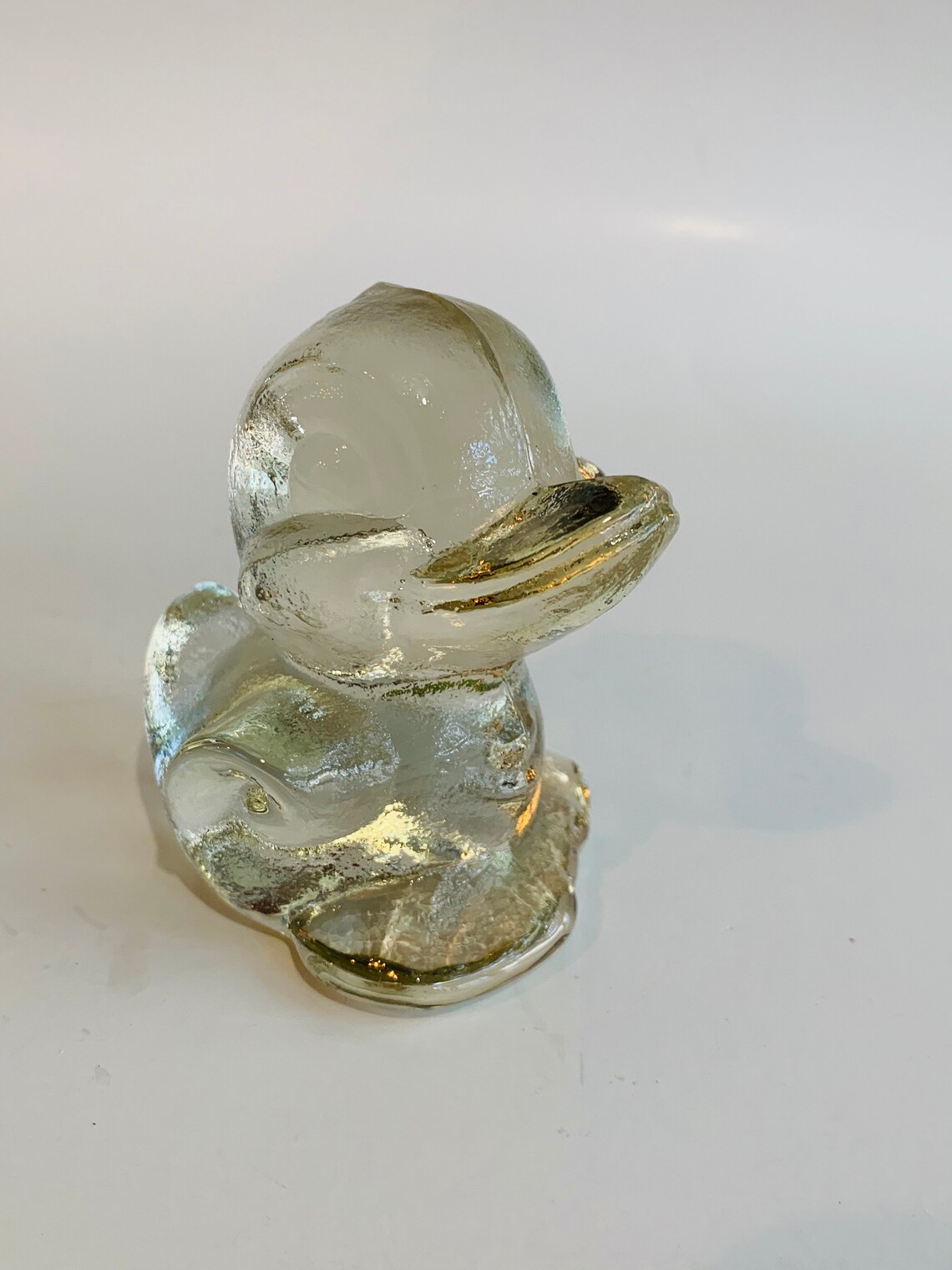 Vintage Clear Goebel Glass With Texture Duckling - Etsy