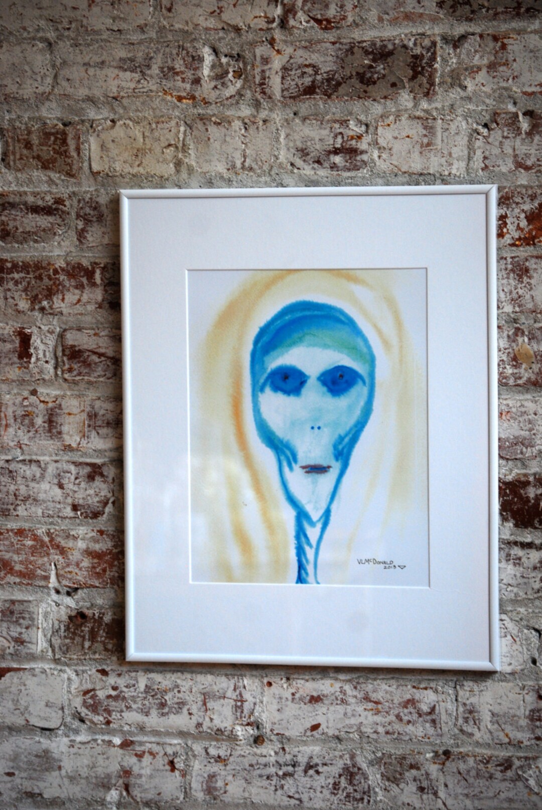 Original Art, Watercolor, Alien, Color Pop - Etsy