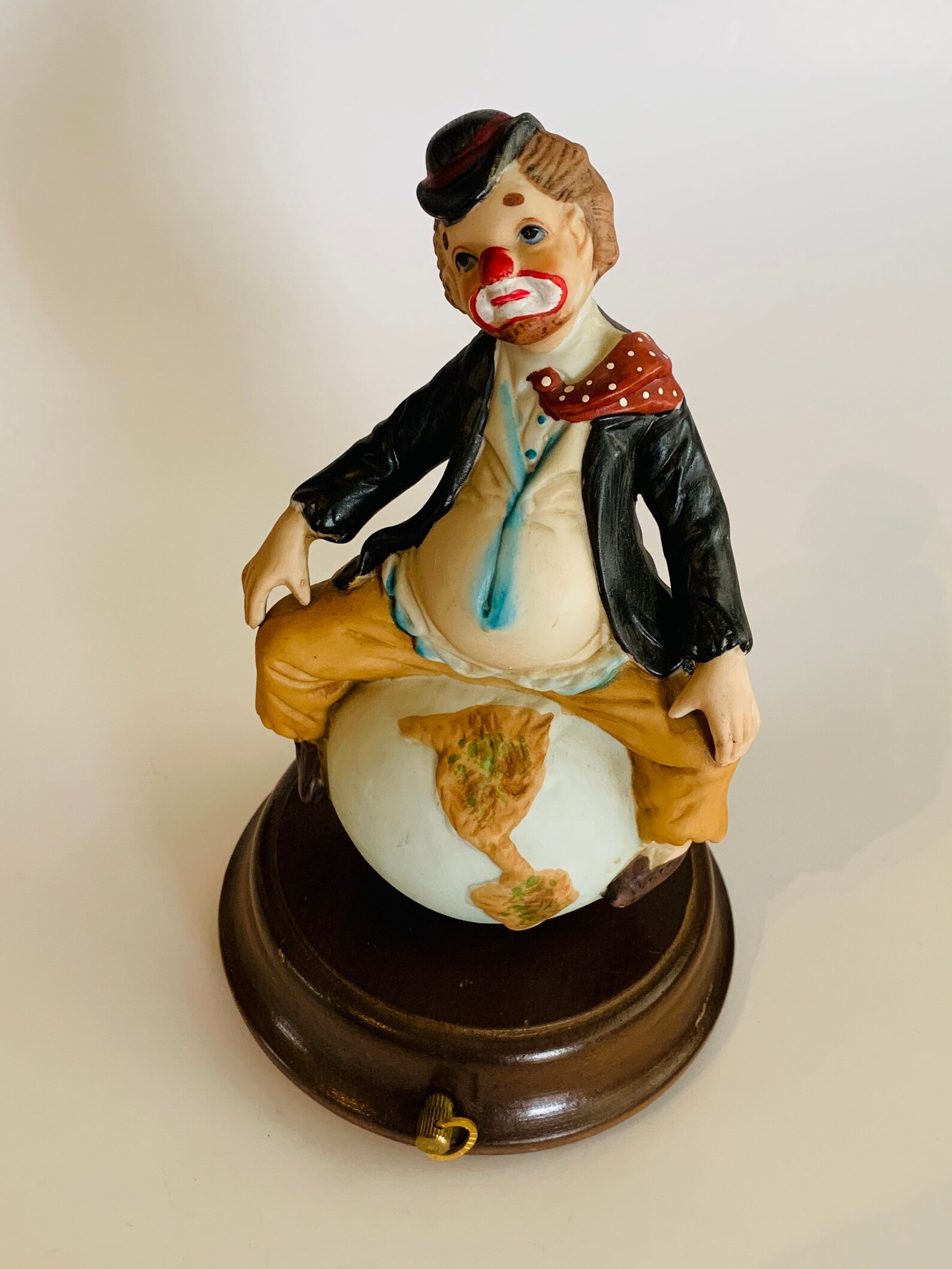 Vintage Clown Music Box Top of the World by Albert Price | Etsy