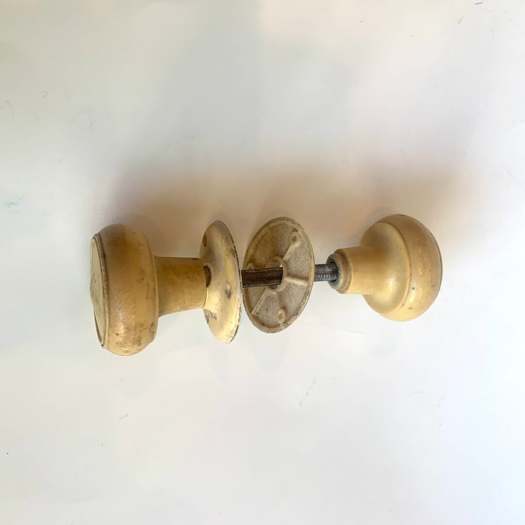 Vintage Bakelite Door Hardware, Matching Handles - Etsy