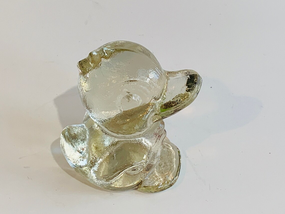 Vintage Clear Goebel Glass With Texture Duckling - Etsy