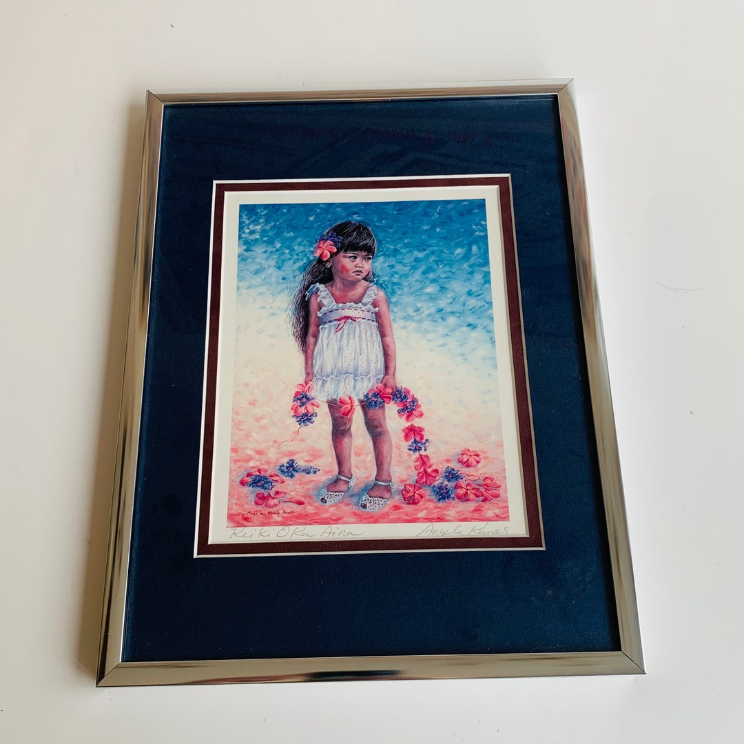Framed Print by Angela Marie Kanas, Titled Keiki Oka Aina, Signed - Etsy