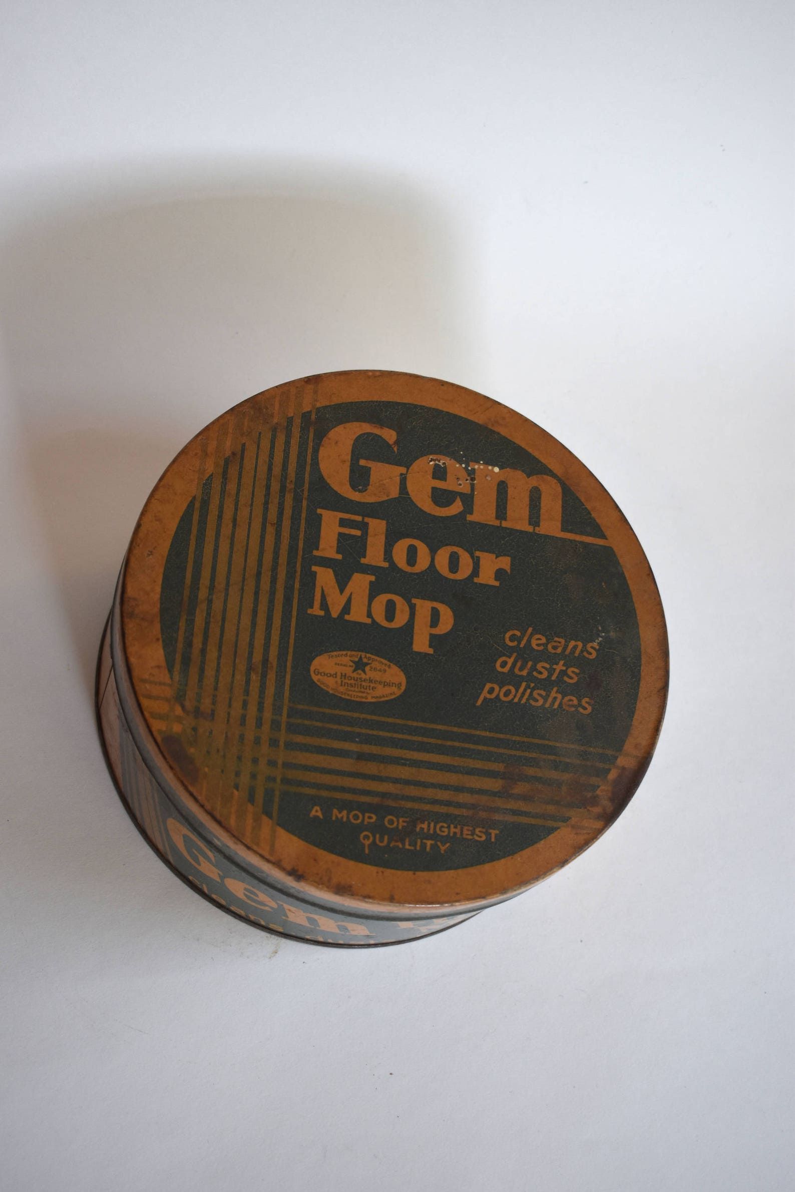 Vintage Gem Floor Mop Tin - Etsy