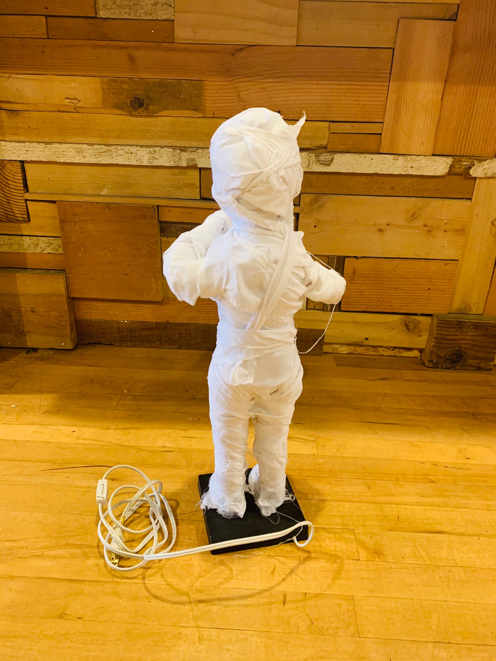 Handcrafted Mummy, Halloween Decoration, Moves, Lights Up - Etsy