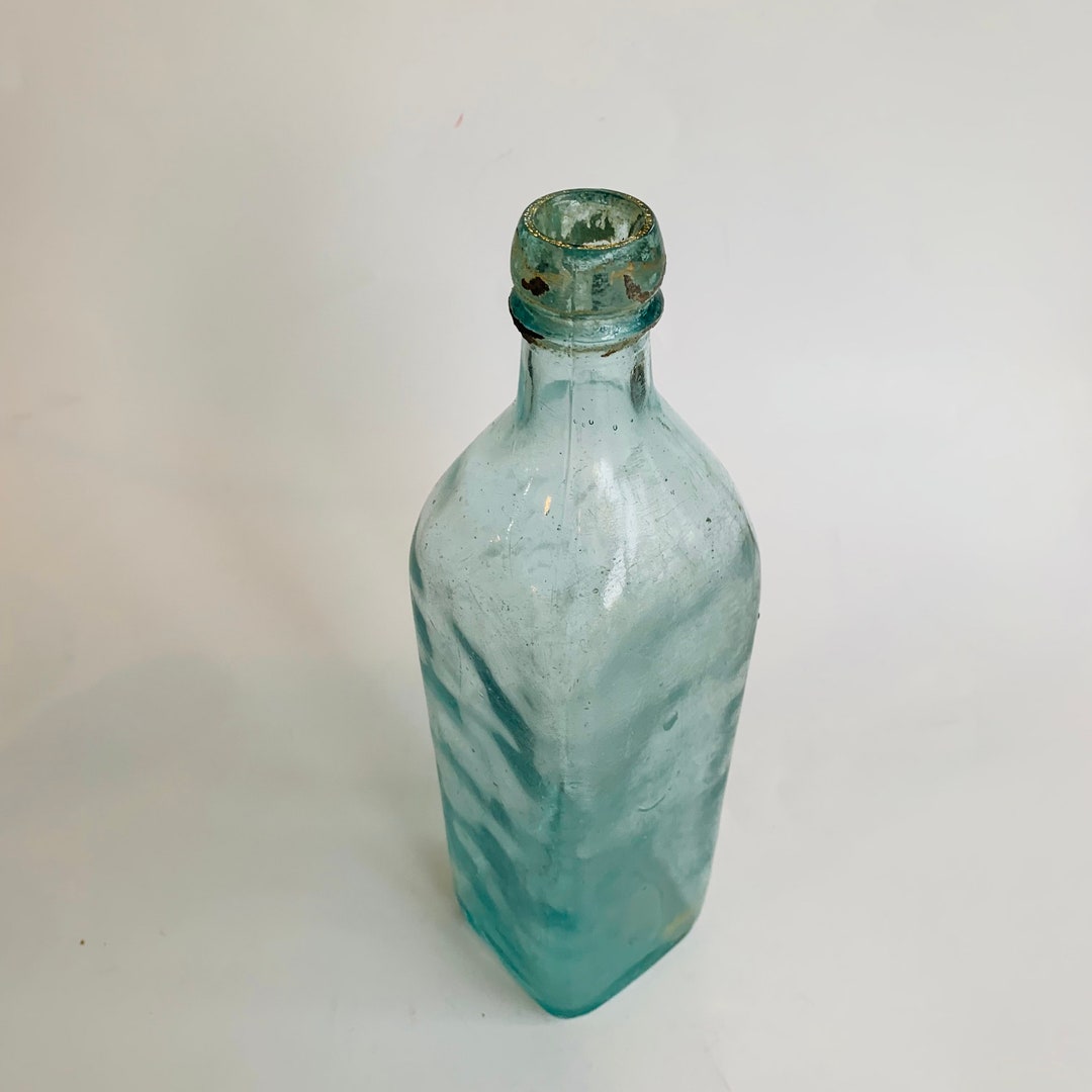 Antique Blue Glass Walker Kilmarnock Whiskey Bottle - Etsy