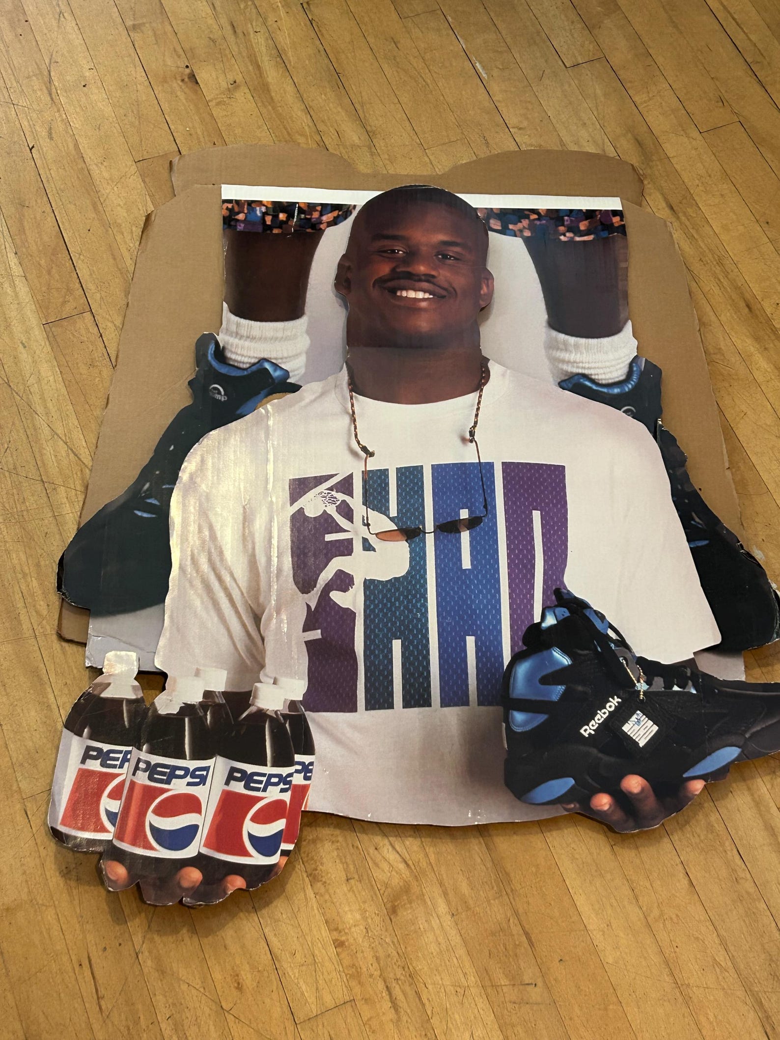 Vintage Shaquille O'neal Rookie Year Life Size Cardboard Advertisement ...