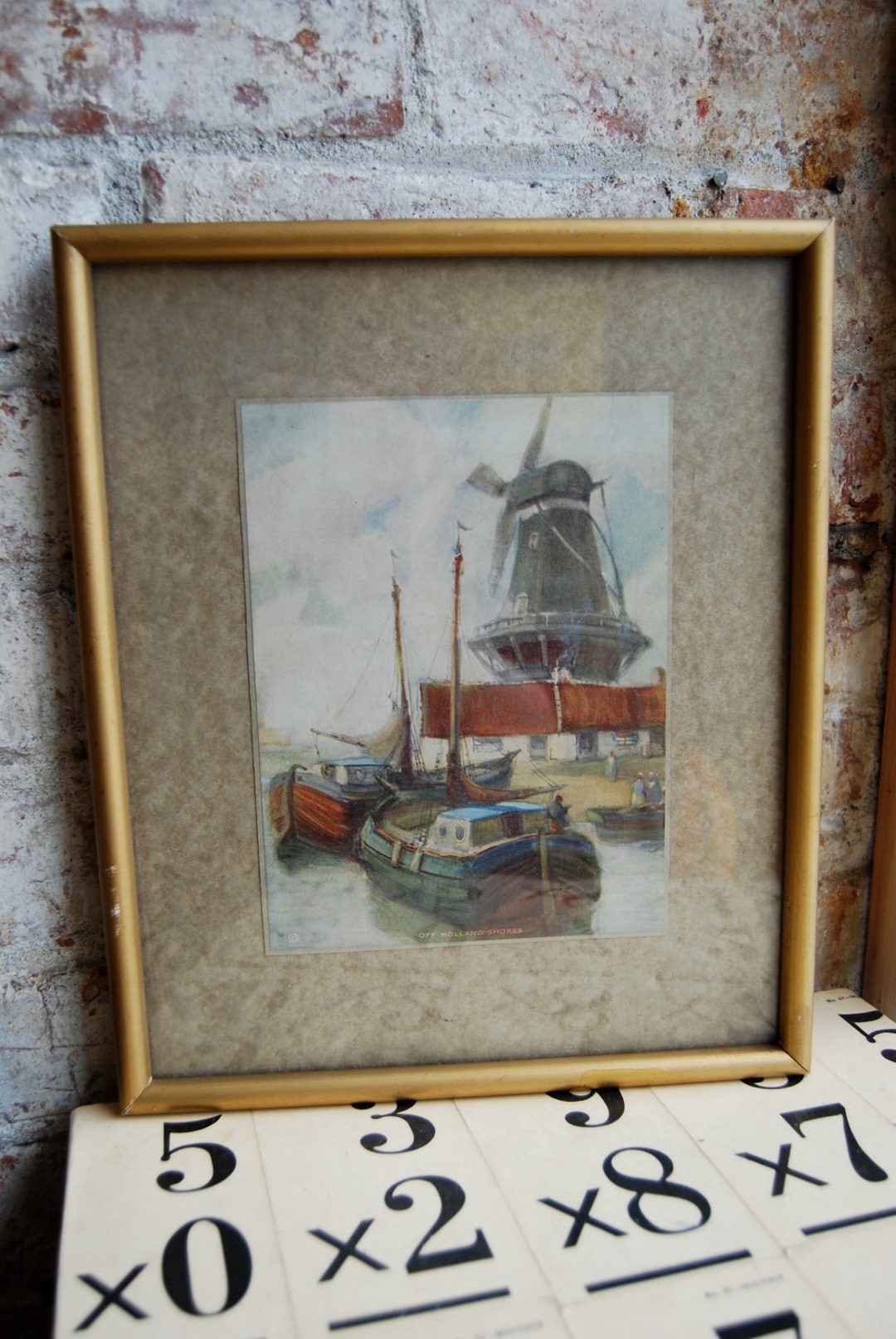 Vintage Framed Holland Print - Etsy