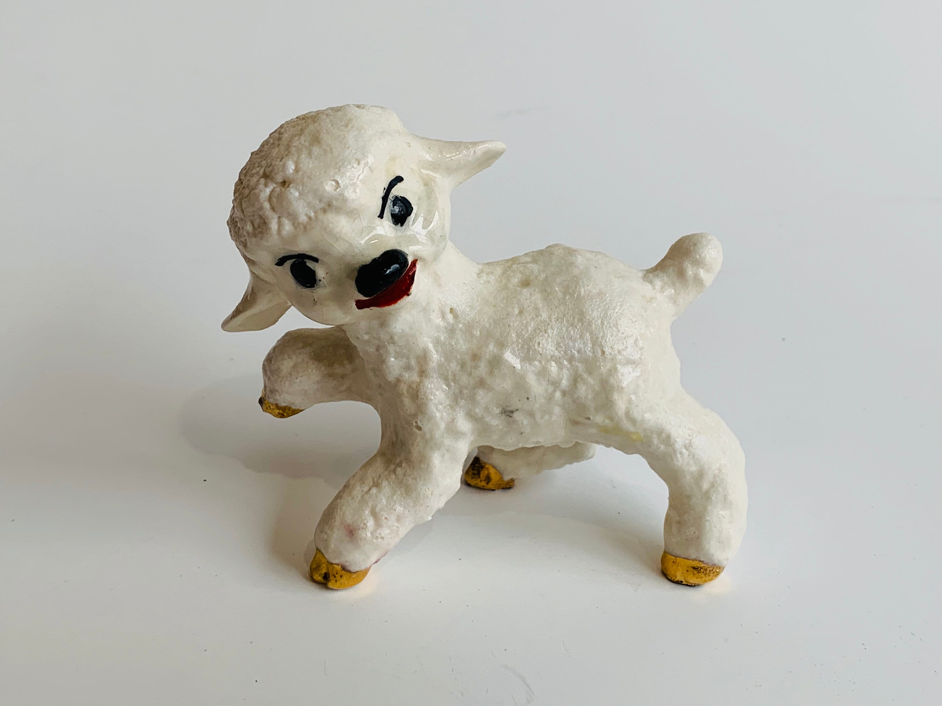 Vintage Lamb Figurine | Etsy