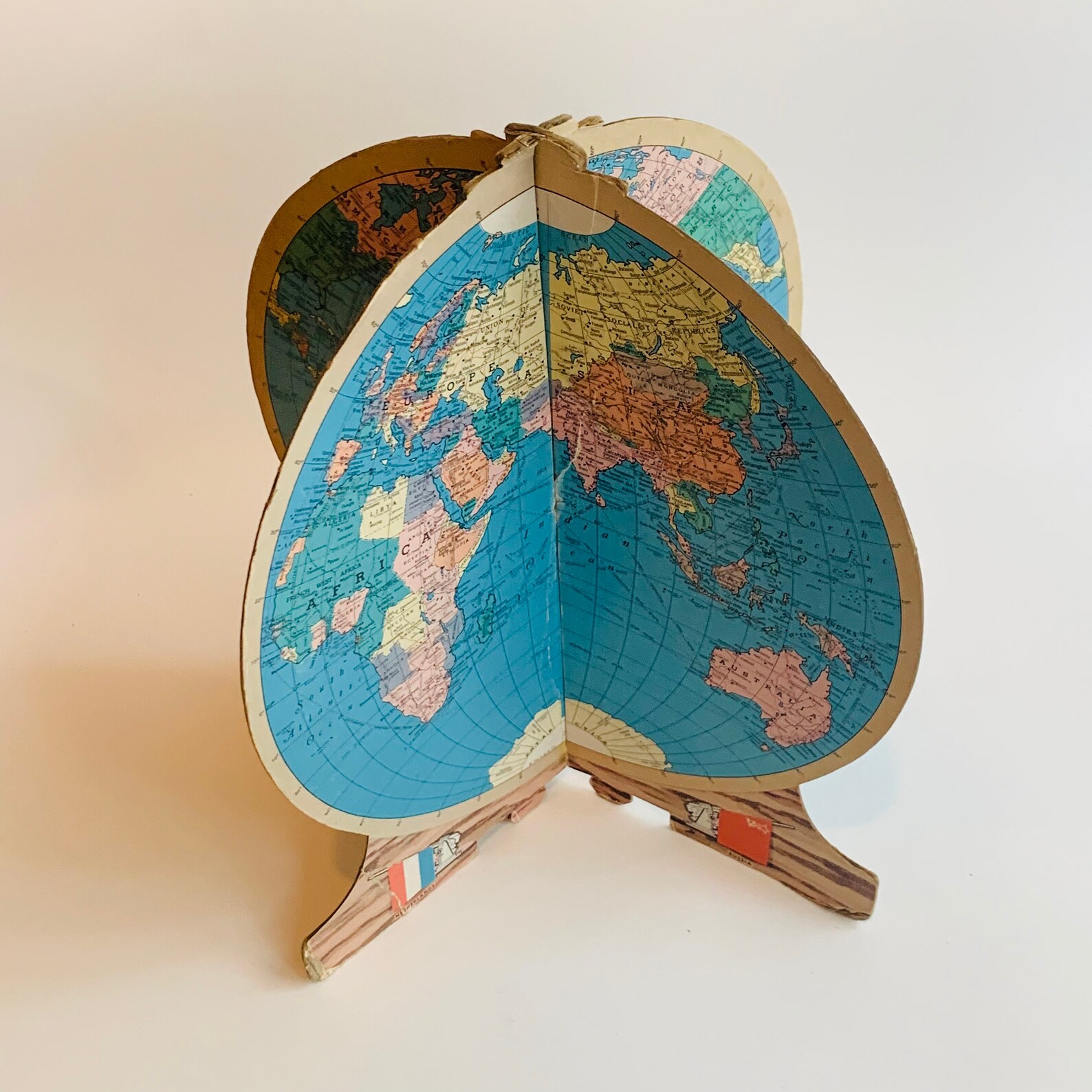 Vintage Plano-sphere Paper Globe H. M. Gousha Company - Etsy