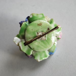 Vintage Floral Pin Pair, England, Pastel - Etsy