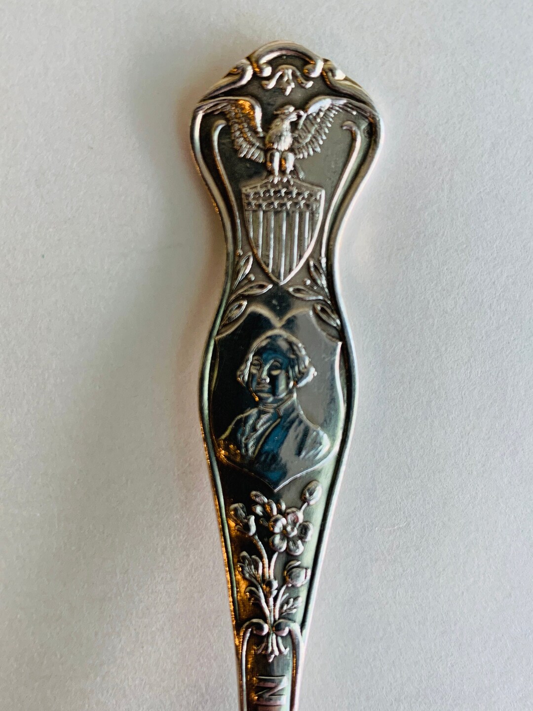 Vintage George Washington, America, Souvenir Spoon, Oneida Community ...