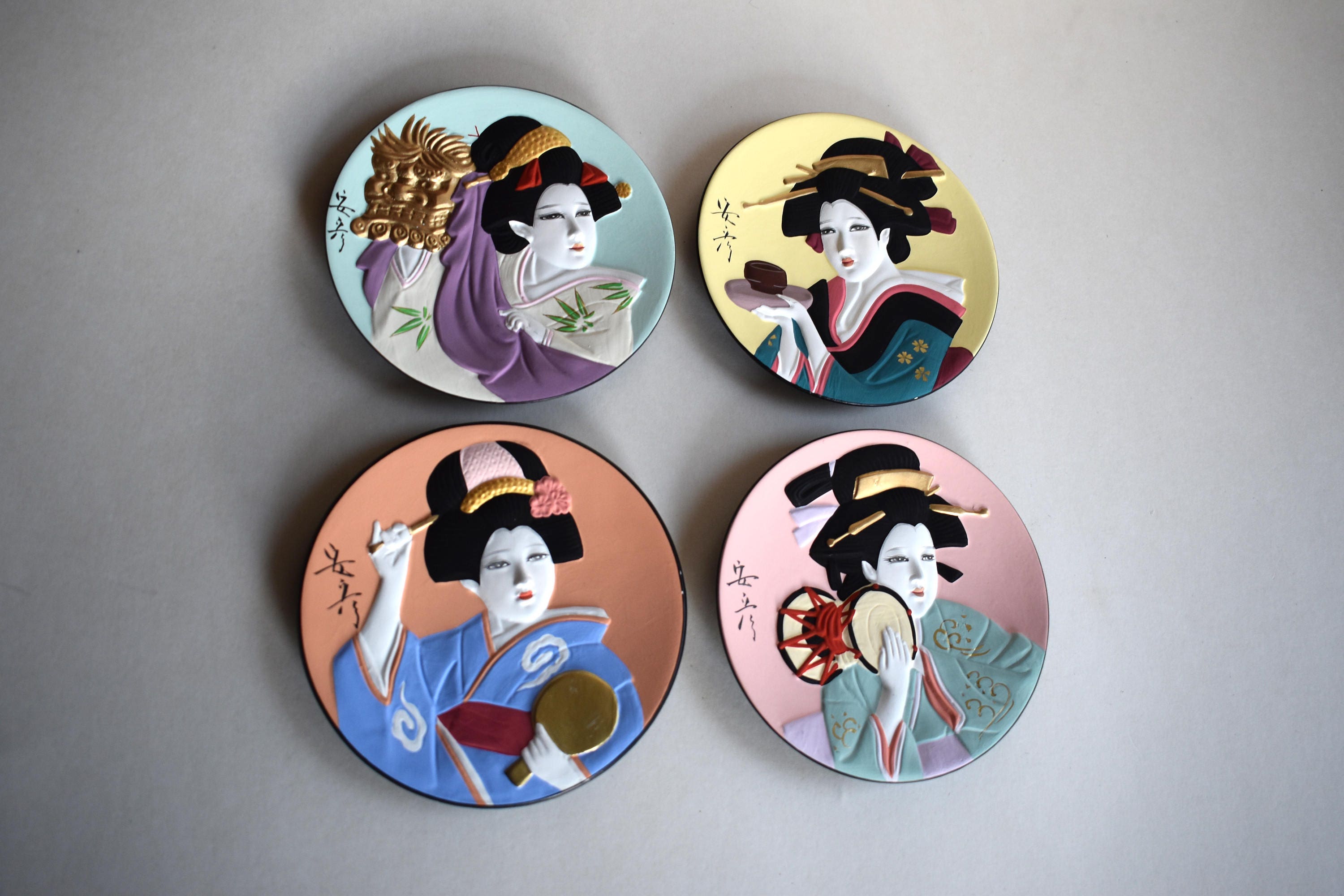 Vintage Set of 12 the Gentle Arts of the Geisha Hamilton | Etsy