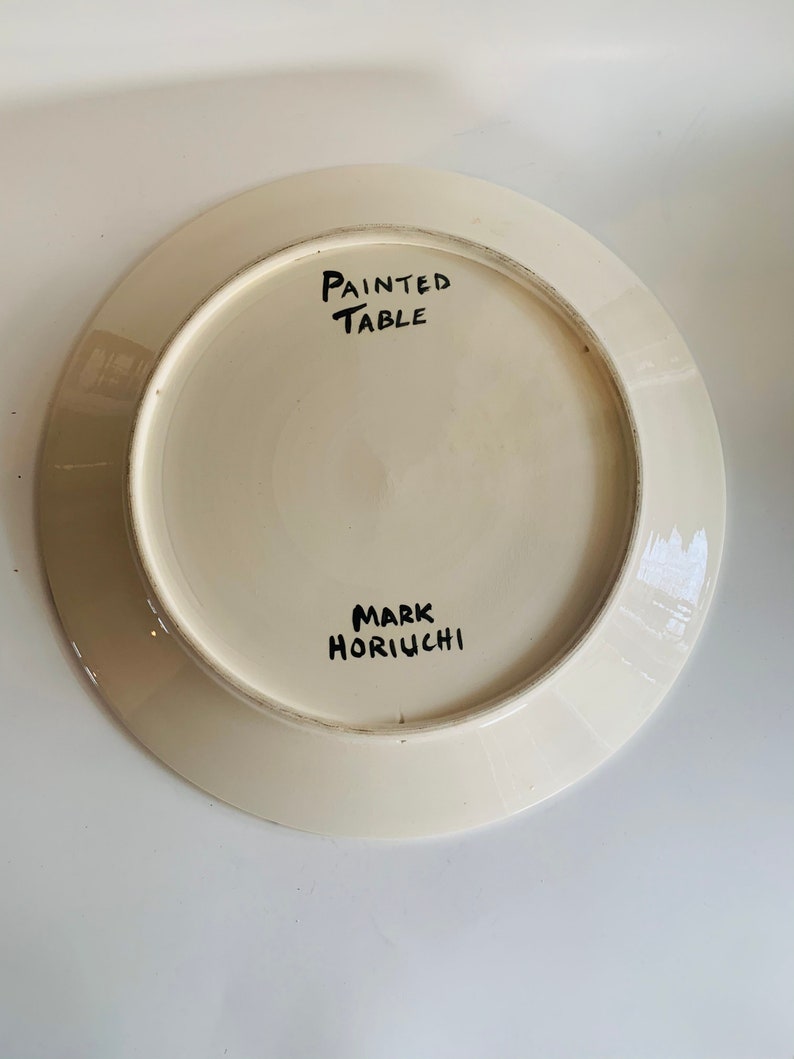 Vintage Hand Painted Mark Horiuchi Chop Plate for the Alexis | Etsy