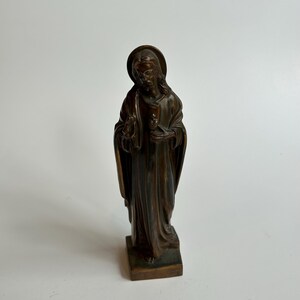 Vintage Copper Jesus Figurine - Etsy