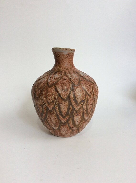 Mid Century Vase Signed | Etsy