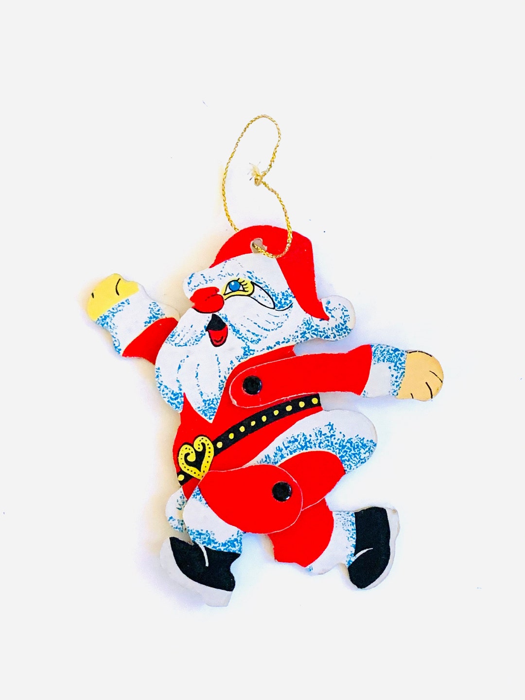 Vintage Paper Santa Clause Christmas Ornament - Etsy