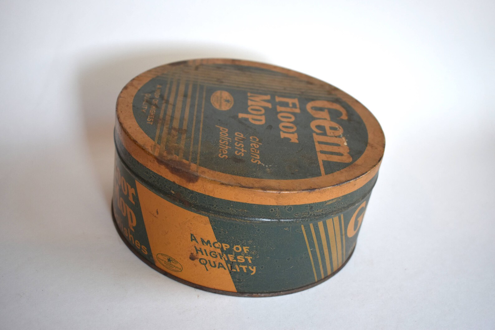 Vintage Gem Floor Mop Tin - Etsy
