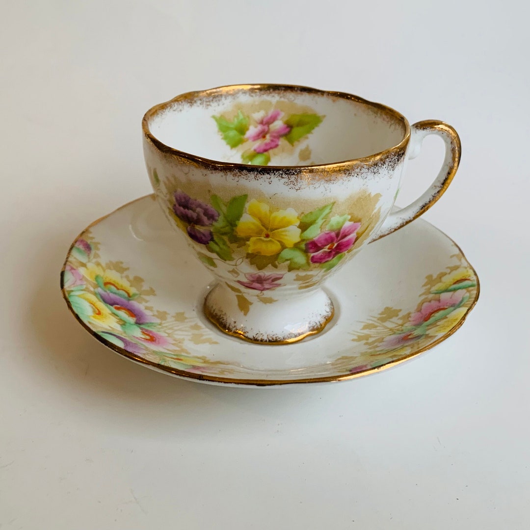 Vintage Charmaine Royal Standard Tea Cup and Saucer, Floral - Etsy