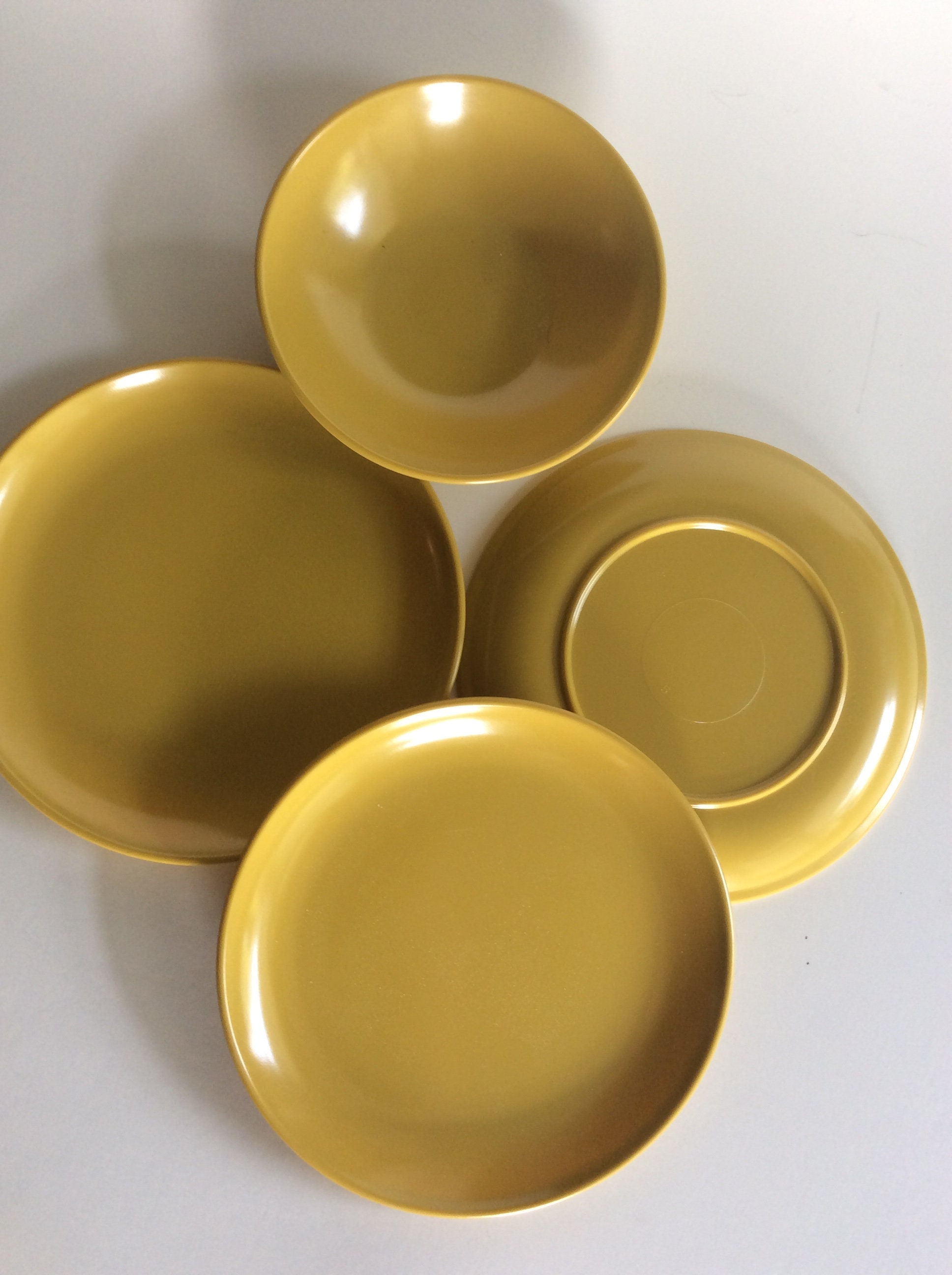 Vintage Malmac Dishes in Mustard Avocado Chocolate and | Etsy