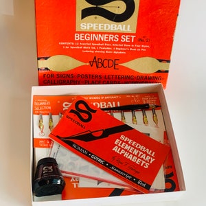 Vintage Speedball Beginners Set, No. 2 - Etsy