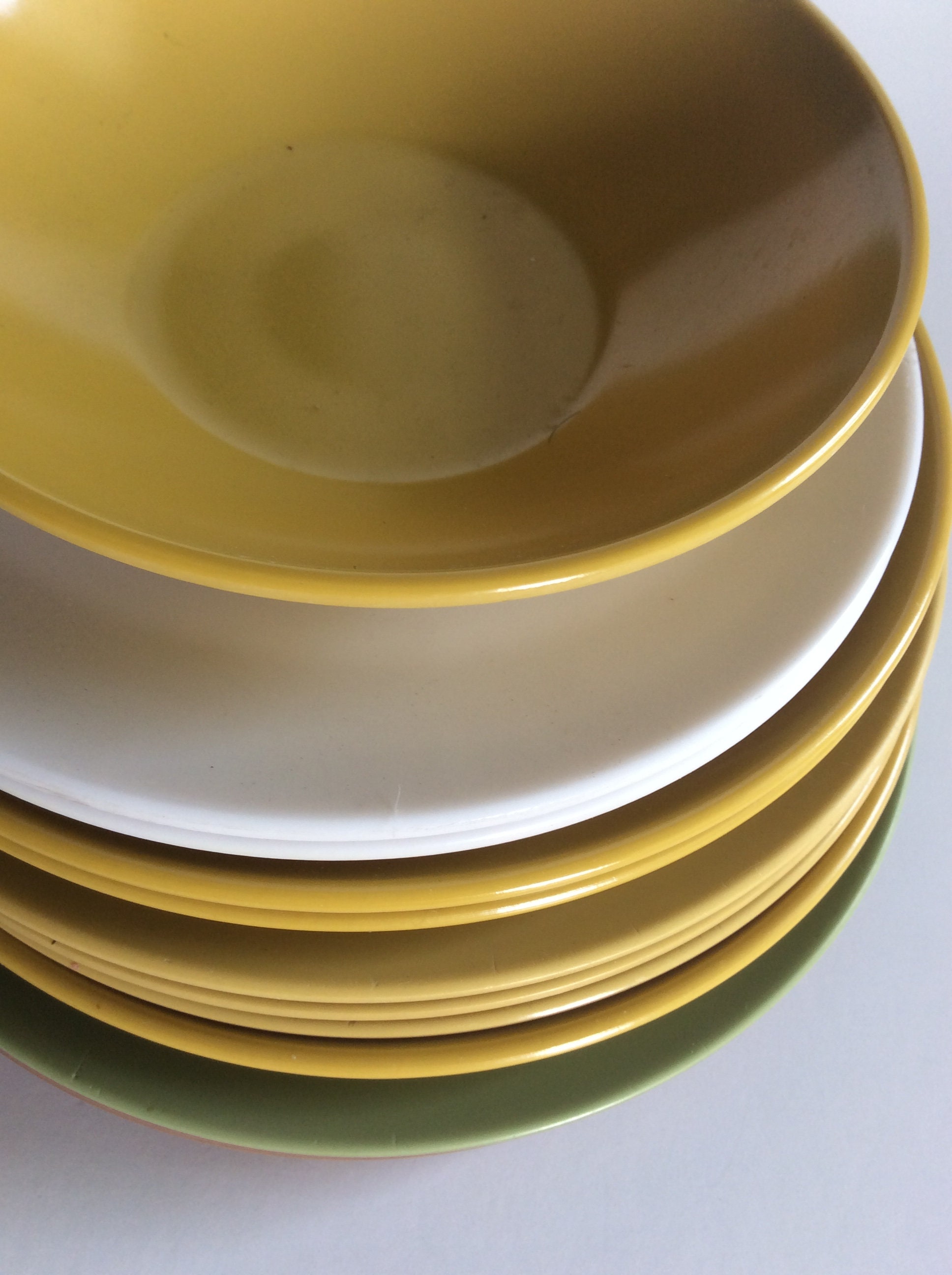 Vintage Malmac Dishes in Mustard Avocado Chocolate and | Etsy