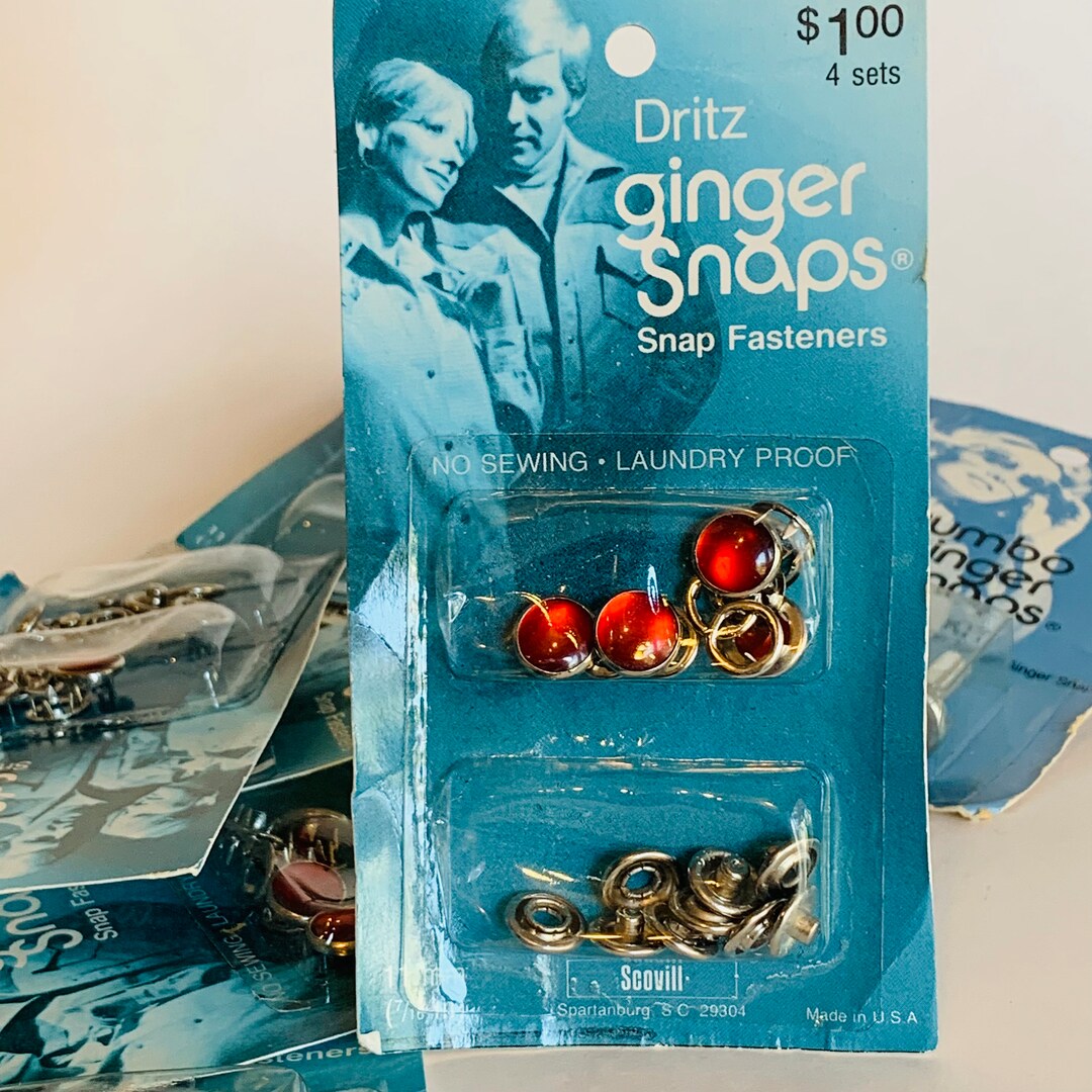 Vintage Dritz Ginger Snaps, Red, Collection - Etsy