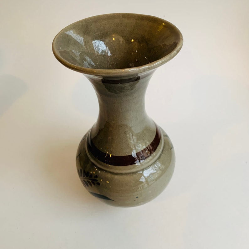 Vintage Tonala Mexican Folk Art Pottery Vase - Etsy Vintage Tonala Mexican Folk Art Pottery Vase - Etsy