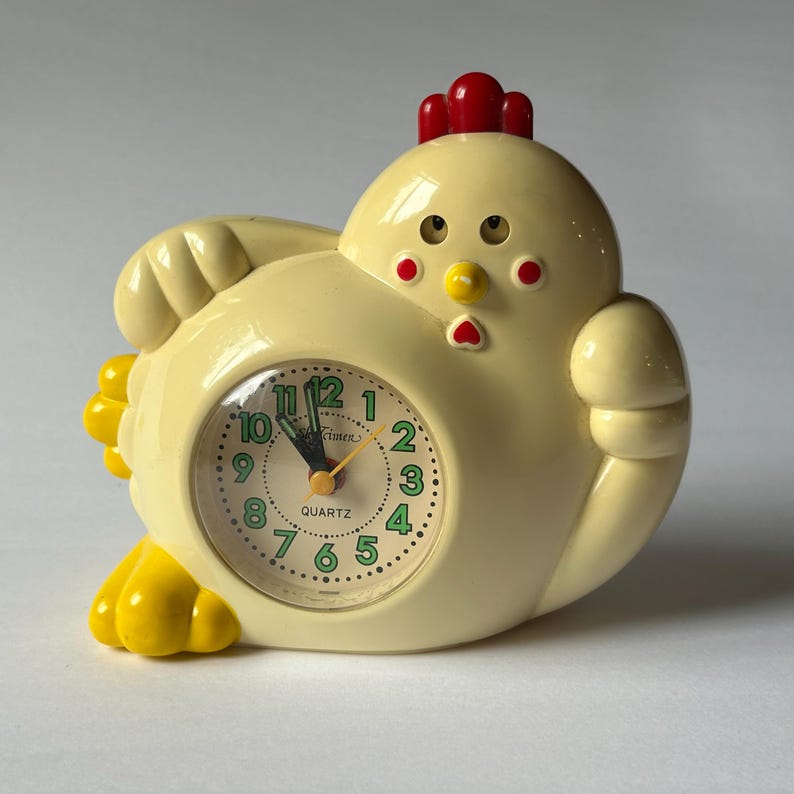 Vintage Rhythm Chicken Quartz Alarm Clock, Novelty Fun Clock - Etsy