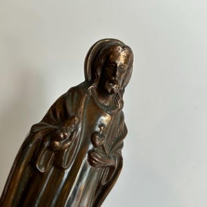 Vintage Copper Jesus Figurine - Etsy